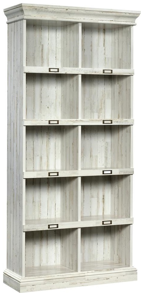 Sauder white bookshelf store