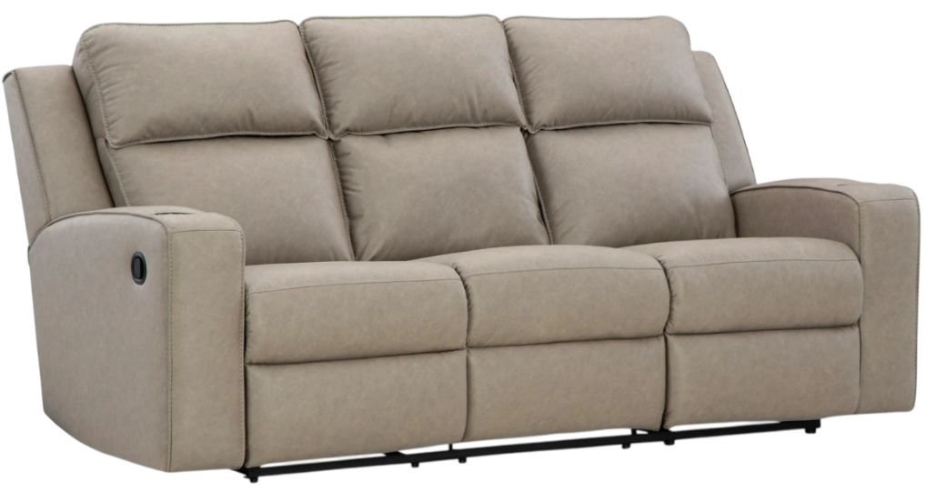 Signature Design by Ashley® Lavenhorne Pebble Manual Reclining Sofa ...