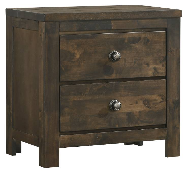 New Classic Home Furnishings Blue Ridge Rustic Gray Nightstand Pruitt s Fine Furniture Phoenix Prescott Valley AZ