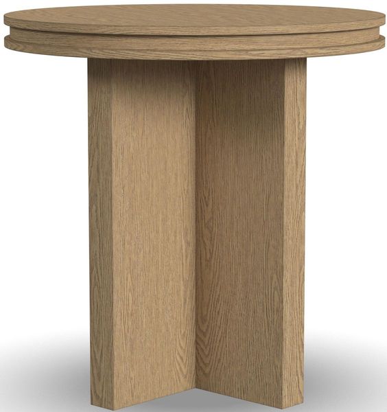 Flexsteel® Waterfall Oak Round End Table | Big Sandy Superstore ...