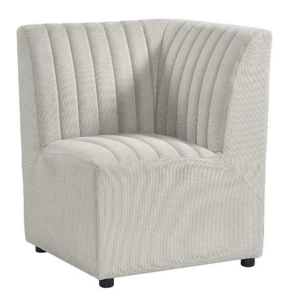 Elements International Jemma Beige Corner Dining Chair | Hoelscher's ...
