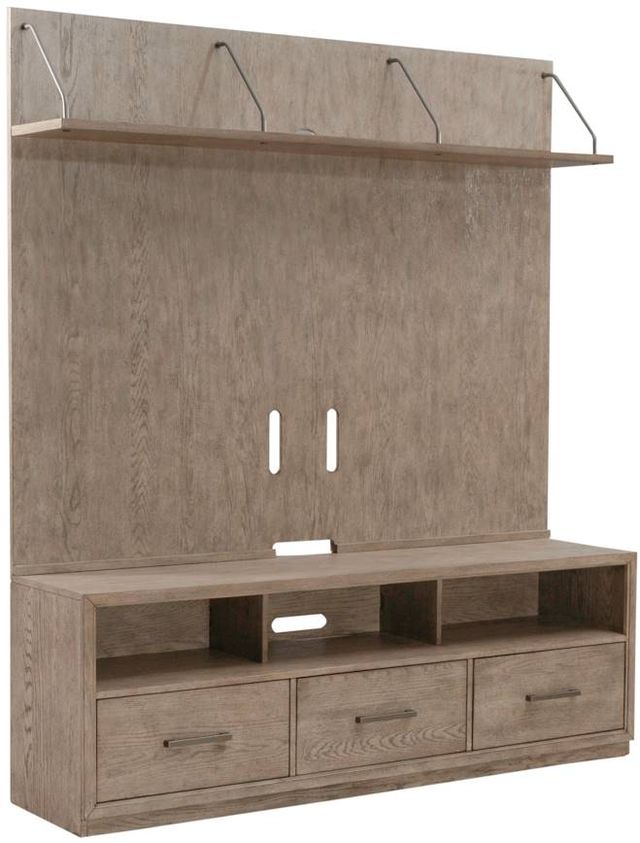 Liberty City Scape Burnished Beige Entertainment Center | Big Sandy ...