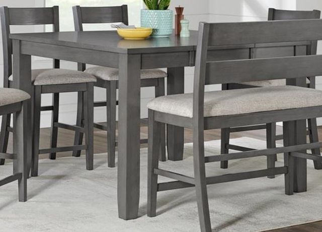 Urban Styles Furniture Acadia Gray Counter Dining Table | Fischer ...