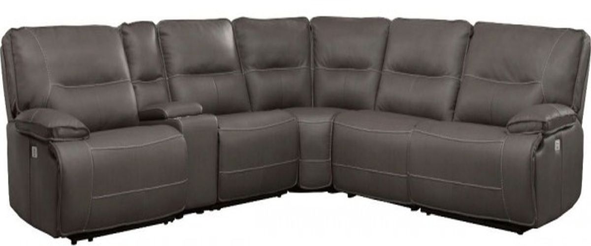 Parker House® Spartacus 6-Piece Haze Power Reclining Sectional | Colder ...