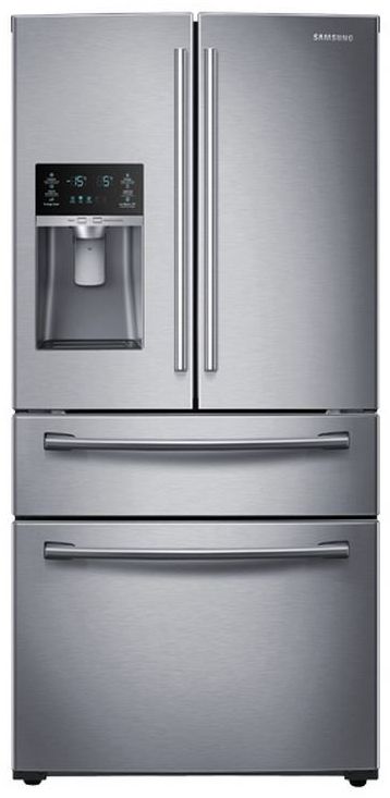 Samsung double door stainless steel fridge store
