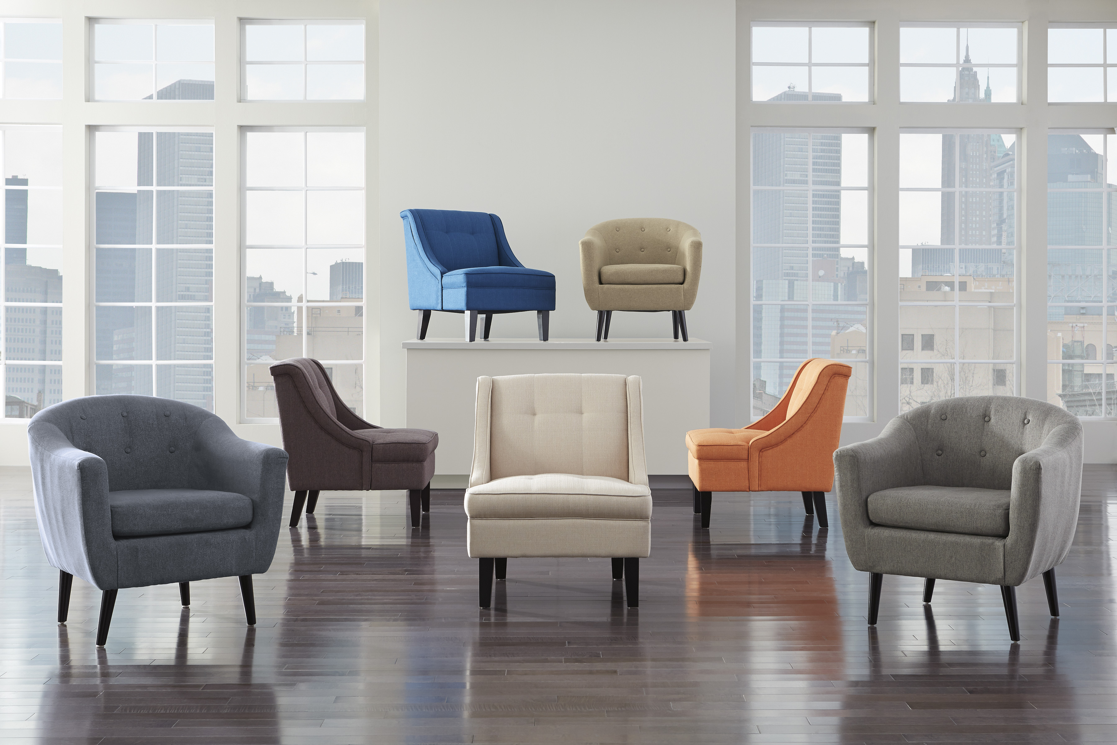 Signature Design by Ashley Clarinda Cream Accent Chair Roby s Furniture Appliance