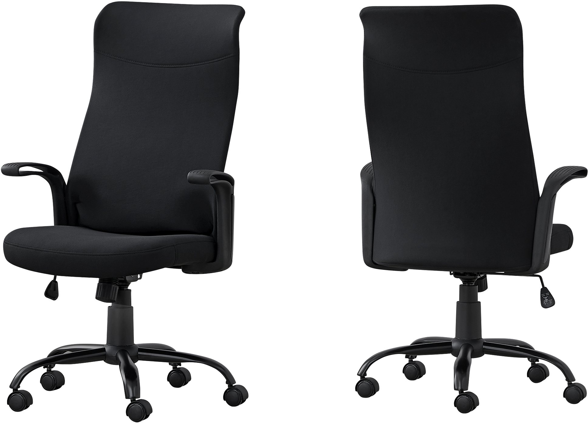 Monarch Specialties Inc. Black Leather Multi Position Office Chair