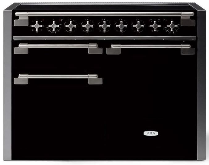 AGA™ Elise 48" Matte Black Pro Style Induction Range | Grand Appliance ...