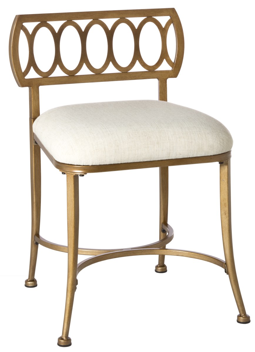 HH2 Home Canal Street Bronze Cream Vanity Stool Hoelscher s Fine Furniture Appliances Electronics Floresville and Pleasanton TX