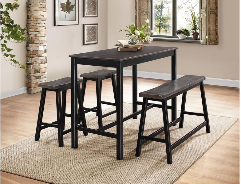 Mazin Furniture Visby 4 Piece Counter Height Dining Table Set | Spadoni's Furniture and ...
