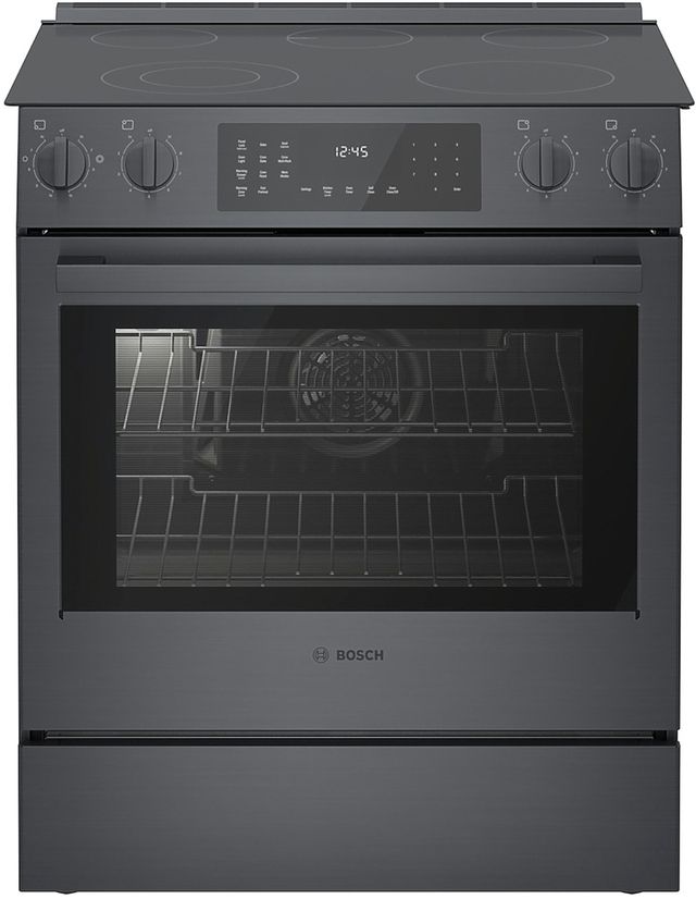 Bosch® 800 Series 30" Black Stainless Steel Slide In Electric Range ...