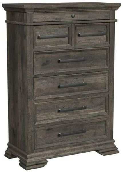Elements International Park Ridge Charcoal Chest | Bob Mills Furniture
