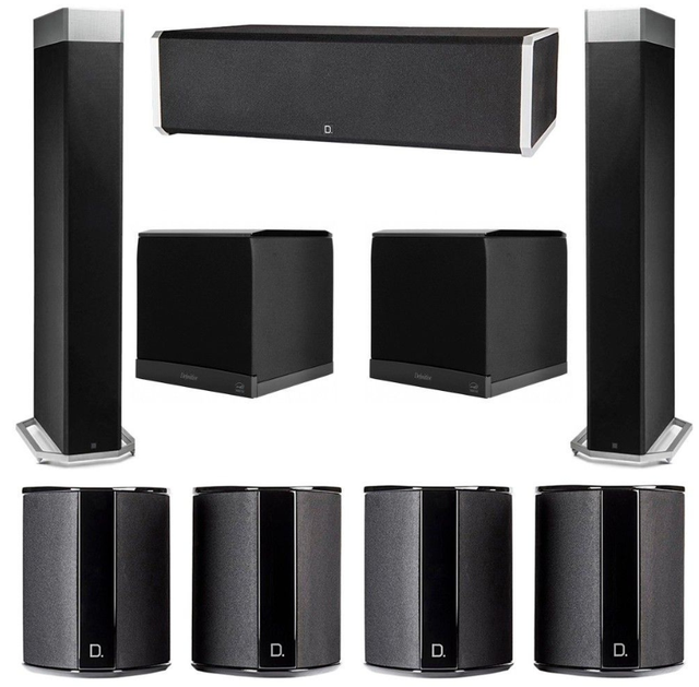 Definitive Technology 7.2 System with 2 BP9080X Tower Speakers, 1 CS9060 Center Channel Speaker ...