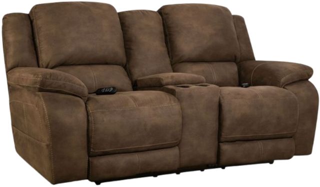 HomeStretch Explorer Espresso Power Reclining Loveseat | Miskelly Furniture