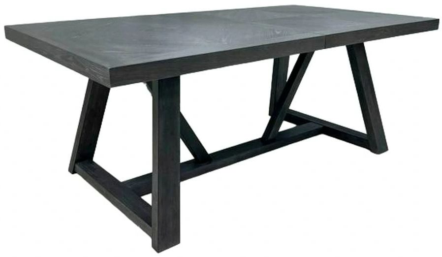 Elements International Transcend Charcoal Dining Table | Fischer ...