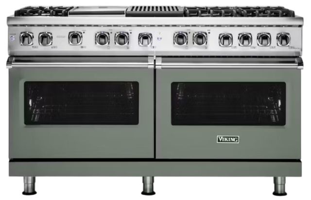 Viking® 5 Series 60" Eucalyptus Dual Fuel Range | Fischer Furniture ...