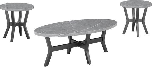 Crown Mark Judson 3-Piece Gray Living Room Table Set | Furniture ...