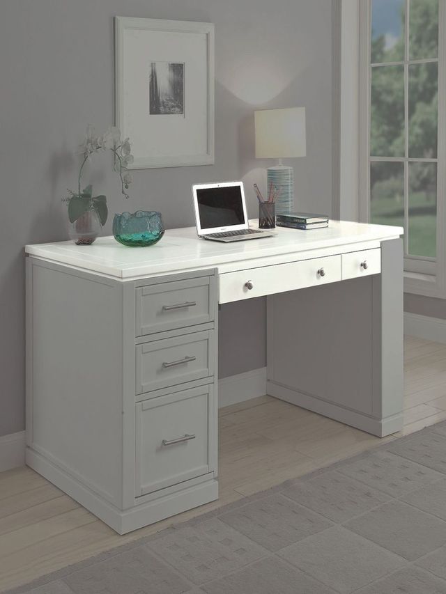 Parker House® Catalina Cottage White 60" Writing Desk Top with Power ...