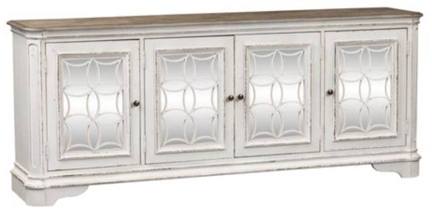 Liberty Furniture Magnolia Manor Antique White TV Console Original Home Furniture Guelph ON