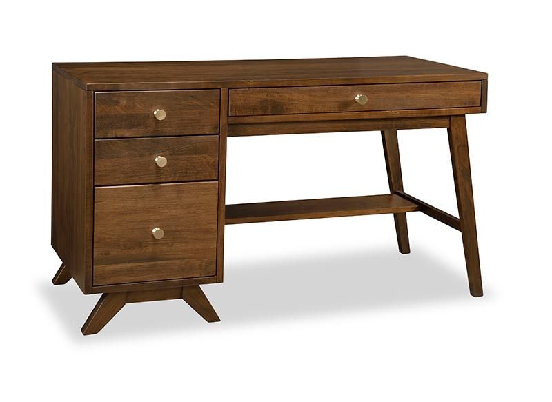 Handstone Tribeca Single Pedestal Executive Desk with Pencil Drawer ...