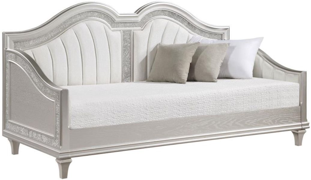 Coaster® Evangeline Ivory/Silver Upholstered Twin Daybed | Stylehouse ...