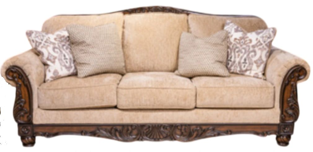 Signature Design by Ashley® Chelsworth Brown/Golden Sofa | Price Point ...