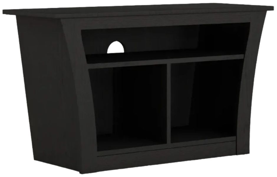 Perdue Woodworks Woodgrain Black TV Media Console | Western Living ...