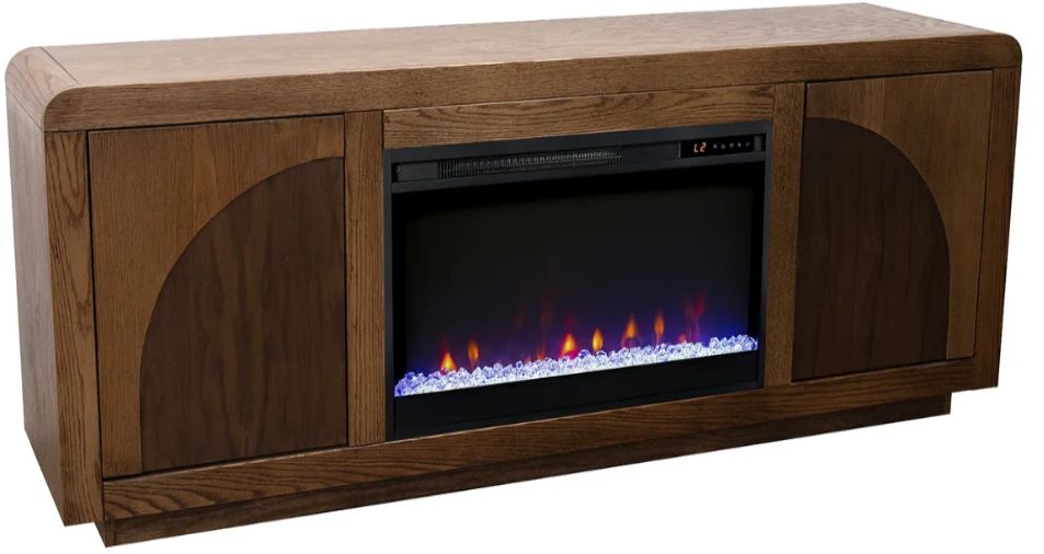 Legends Home Eclipse Bourbon Fireplace TV Stand | Innovative Concepts ...