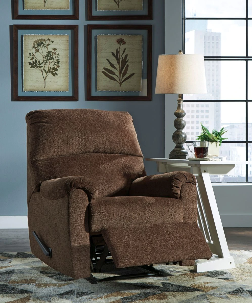 Signature Design by Ashley Nerviano Manual Zero Wall Recliner Wiens Furniture