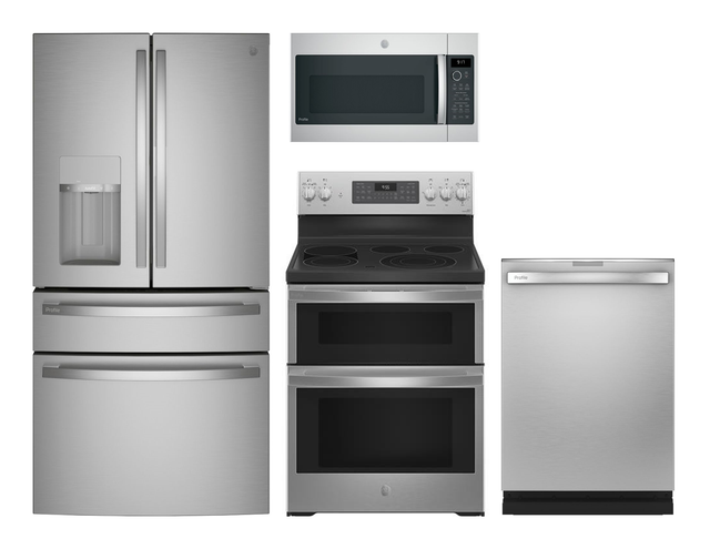 GE Profile™ 4 Piece Kitchen Package-Stainless Steel-PVD28BYNFS | SND ...