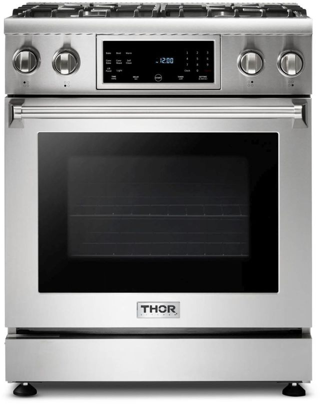 Thor Kitchen® Professional 30" Stainless Steel Freestanding Gas Range ...