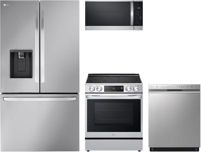 LG 4 Piece PrintProof™ Stainless Steel Kitchen Package | Bekins | Grand ...