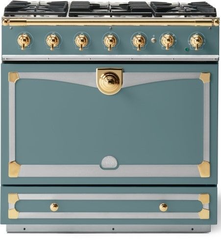 La Cornue CornuFé 90 Albertine 36" Ocean Pro Style Dual Fuel Range ...