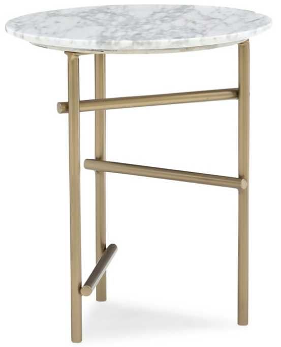 Caracole® Modern Edge Concentric Accent Table with Bronze Base ...