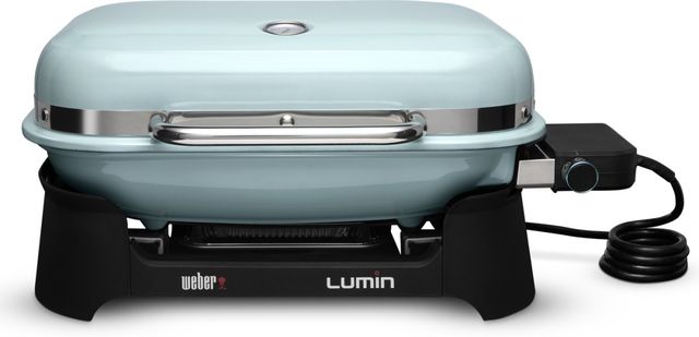 Weber® Lumin™ 26" Ice Blue Tabletop Electric Grill | Anderson's ...