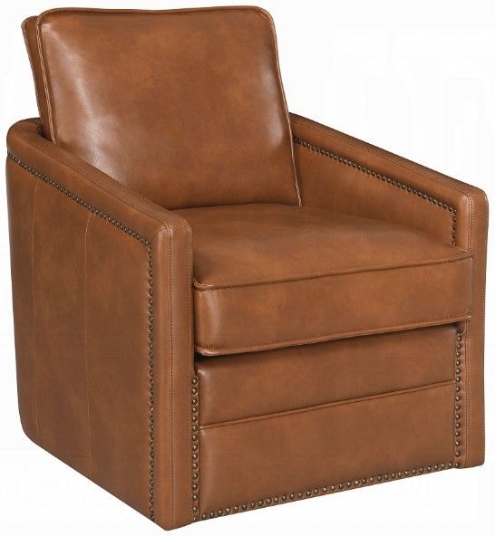 ACME Furniture Rocha Brown Swivel Glider Chair | Furniture Time