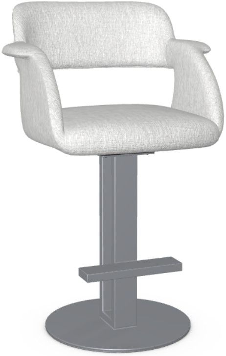 Amisco Customizable Positano Upholstered Swivel Counter Stool | Colder ...