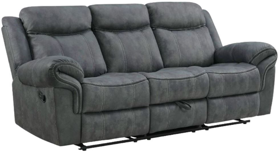 Elements International Sorrento Charcoal Sofa | Lacks Furniture ...