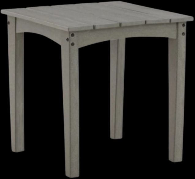 Signature Design by Ashley® Visola Gray Polyethylene Outdoor End Table ...
