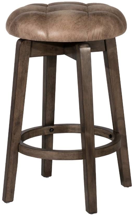 Hillsdale Furniture Odette Rustic Gray/Weathered Taupe Swivel Counter ...