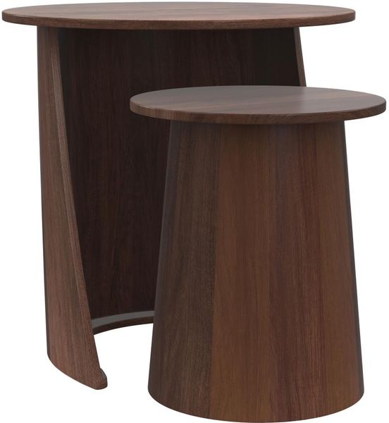 Coaster® Yency 2-Piece Dark Brown Nesting Table | Fischer Furniture ...