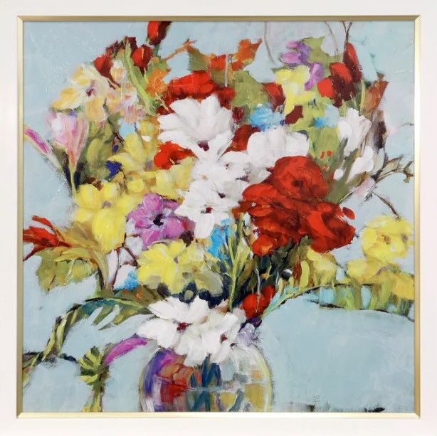 Stylecraft Natural Bounty Red/White/Yellow Wall Art | Besche Furniture ...