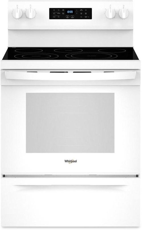 Whirlpool® 30" White Freestanding Electric Range | Barber & Haskill