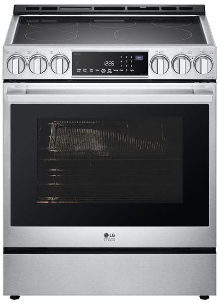 LG Studio 30" Stainless Steel Slide-In Electric Range | Yale Appliance ...