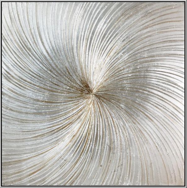 Classy Art Style 3 Hand Painted Textured Canvas with Foil Wall Art ...