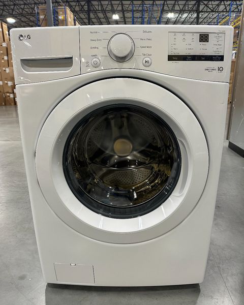 LG 4.5 Cu. Ft. White Front Load Washer | Yale Appliance | Boston ...