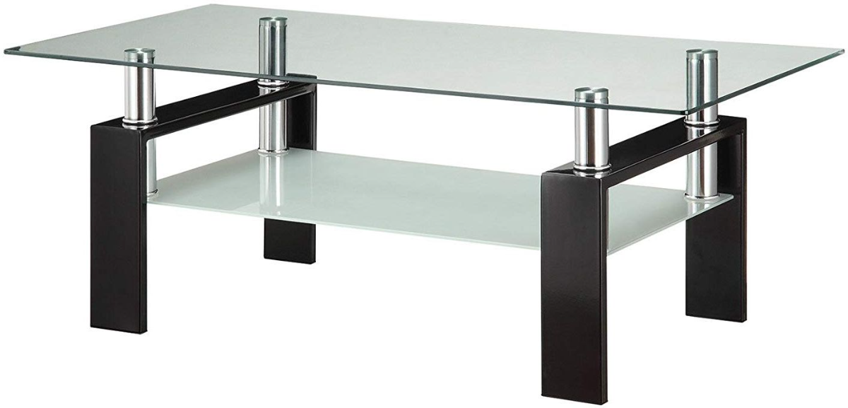 Black tempered glass table store