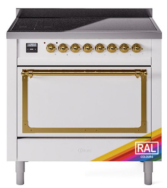 Ilve® Nostalgie II Noblesse 36'' Custom RAL Color Pro Style Induction ...