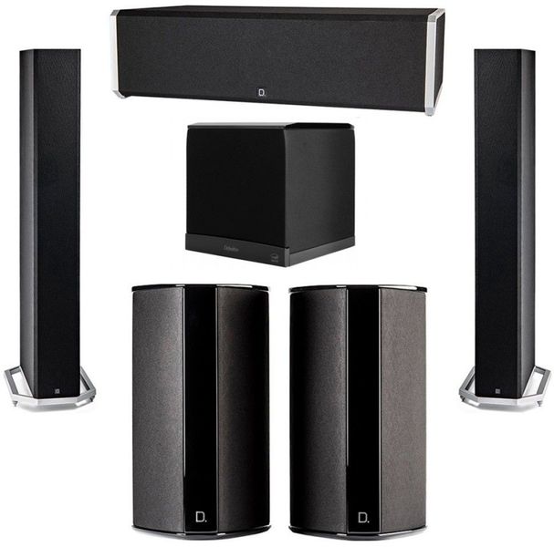Definitive Technology 5.1 System with 2 BP9060 Tower Speakers, 1 CS9040 ...