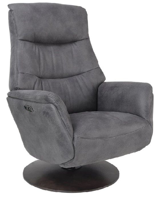 BenchMaster Power Line Connor Graphite Zero Gravity Power Recliner ...